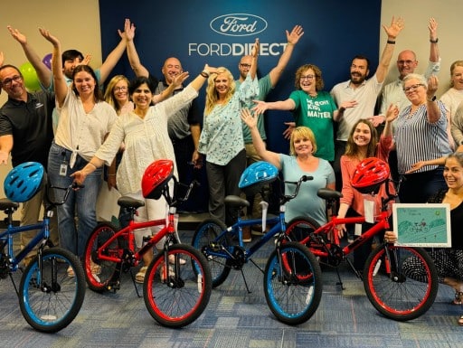 FordDirect Teams Come Together for Build-A-Bike® Event Near Detroit, MI